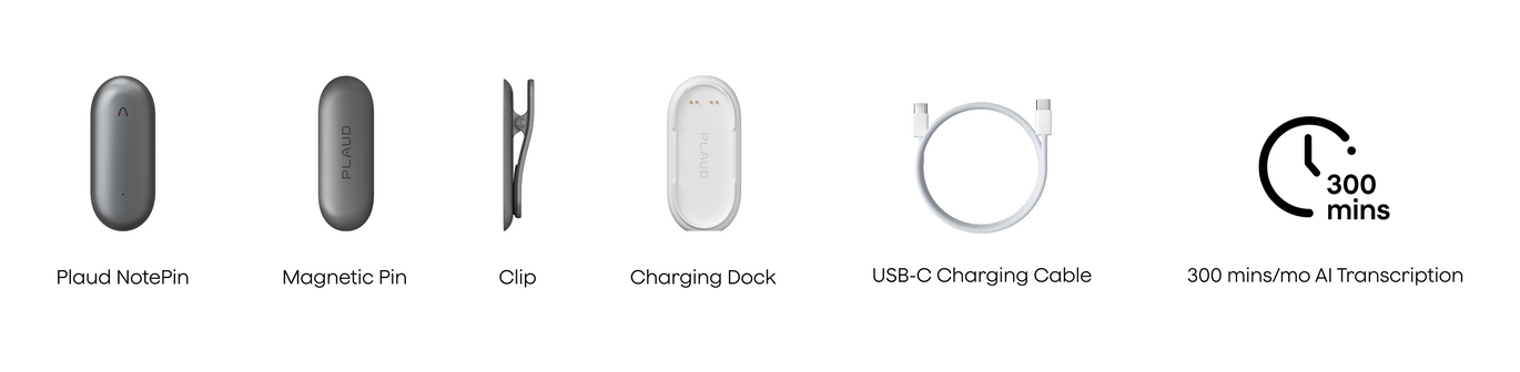 Plaud NotePin Wearable AI Voice Recorder